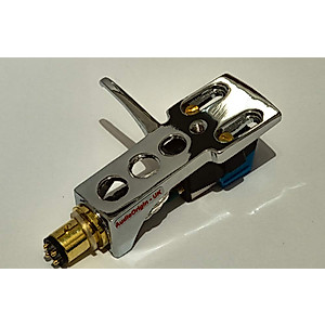 Mirror Chrome plated Headshell, mount, cartridge and stylus, needle for Pioneer PL-A450, PL-15D, PL-510A, PL-55DX, PL-55X, PL-150, DJ-3500, PL-600, PL-1700, PL-540, PL-51, PL-M340, MADE IN ENGLAND
