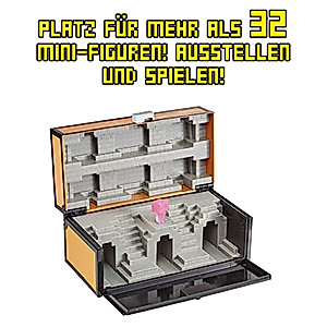 Mattel Minecraft Collector Chest and Exclusive Mini Figure, Carrying Chest for Video-Game Characters for Playing, Trading, and Collecting, Action and Battle Toy for Kids Ages 6 Years and Older