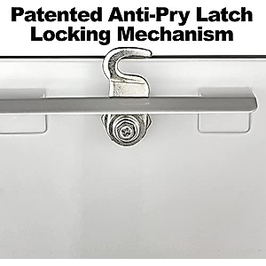 Mail Boss 7420 High Security Steel Locking Wall Mounted Mailbox - Office Drop Box - Comment Box - Letter Box - Deposit Box, Alpine White