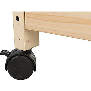 TRIXIE Natura X-Small Indoor Rabbit Hutch, Pet House for Rabbits and Guinea Pigs, Bunny Cage on Wheels, Pull Out Tray