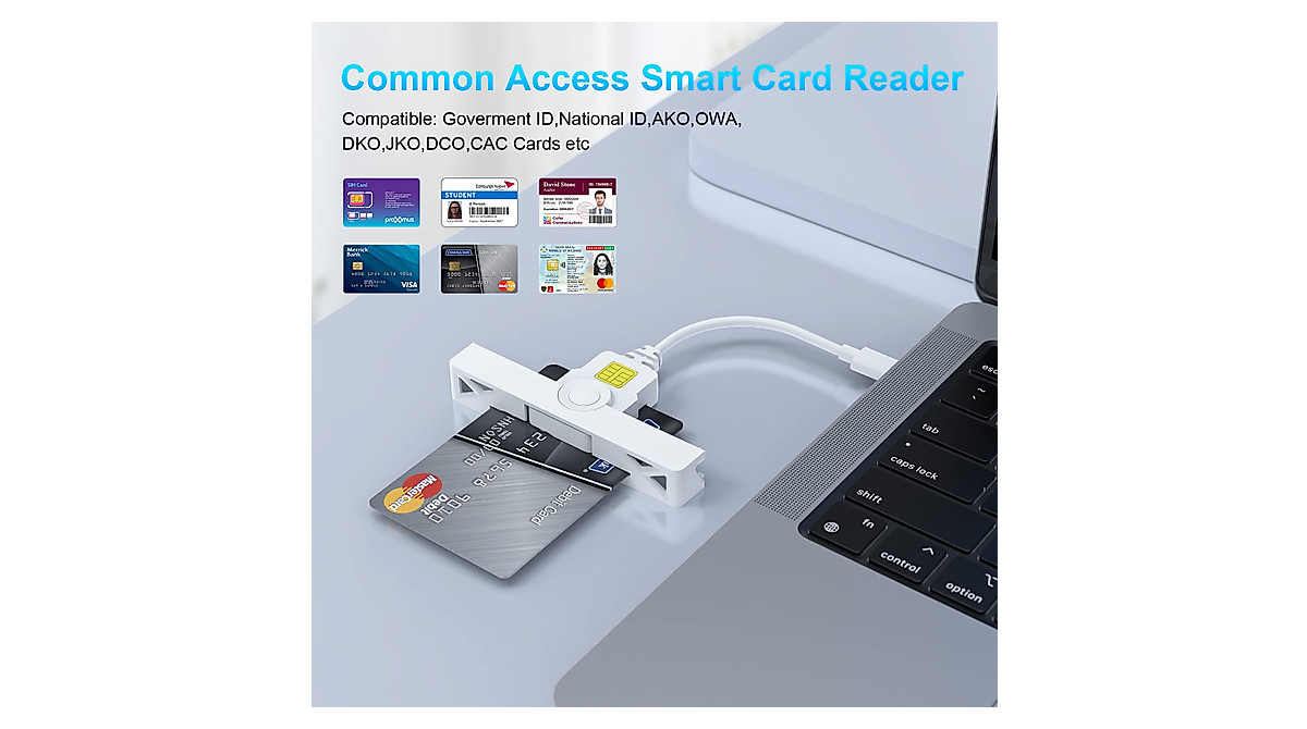 Portable Type C CAC Reader for Military & Government Use