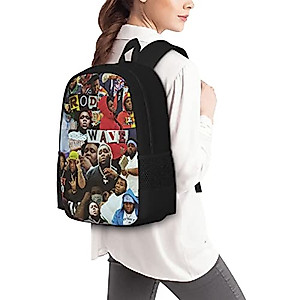 Rod Wave Backpack Student Bookbag Laptop Daypack For School Men Women Casual Travel