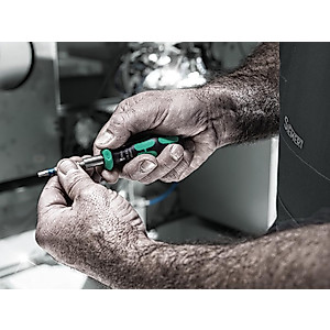 WERA - 05051492001-838 RA S Bitholding Screwdriver with Ratchet functionality, 1/4", 1/4" x 102 mm