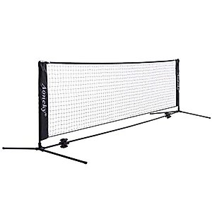 Aoneky Mini Portable Tennis Net for Driveway - Kids Soccer Tennis Net for Backyard or Beach - Family Pickleball Tennis Game Toy for Boys Children Aged 6+ Years Old (10 Feet)
