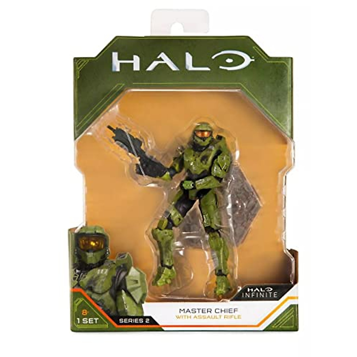 Halo Infinite World of Halo 4" Figures Series 1 2 3 4 Collection (Choose Figure) (Master Chief (w/ Assault Rifle - Series 2))