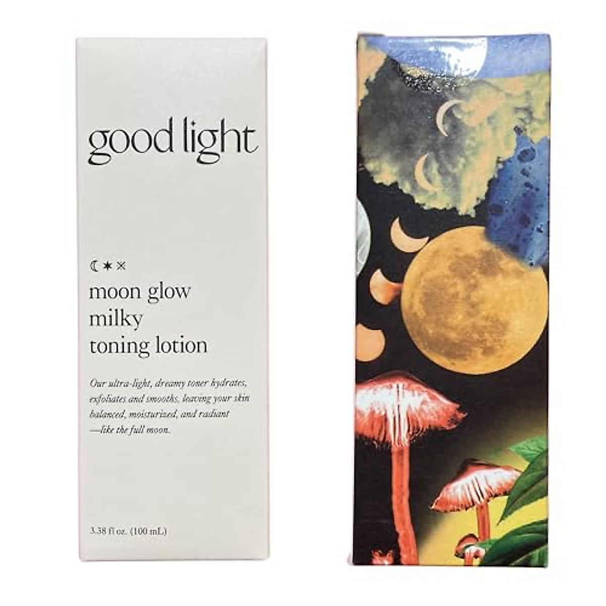 Good Light Moon Glow Milky Toner, Ultra-Light Facial Toner, Non-Comedogenic Face Moisturizer, Hydrates and Sheds Dead Skin Cell, Niacinamide Brightening Toner with Ceramides and AHAs, (3.38 fl oz)
