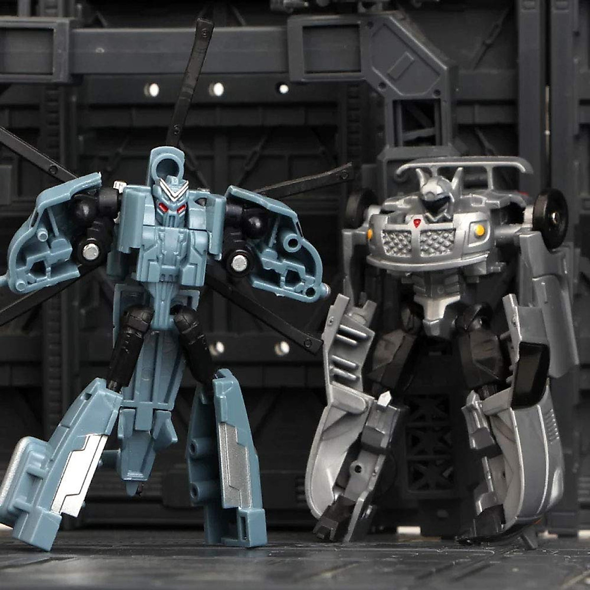 HAYUL 6 PCS Car Robot Toys, Mini Action Figure, Deformation Robot for Kids 5~12