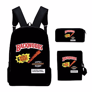 FEIRUIJI Casual Backpack Fashion Laptop Backpack 3pcs Set School Backpack Travel Shoulder Backpack Book Backpack for men women (EE), 30 x44 x18cm