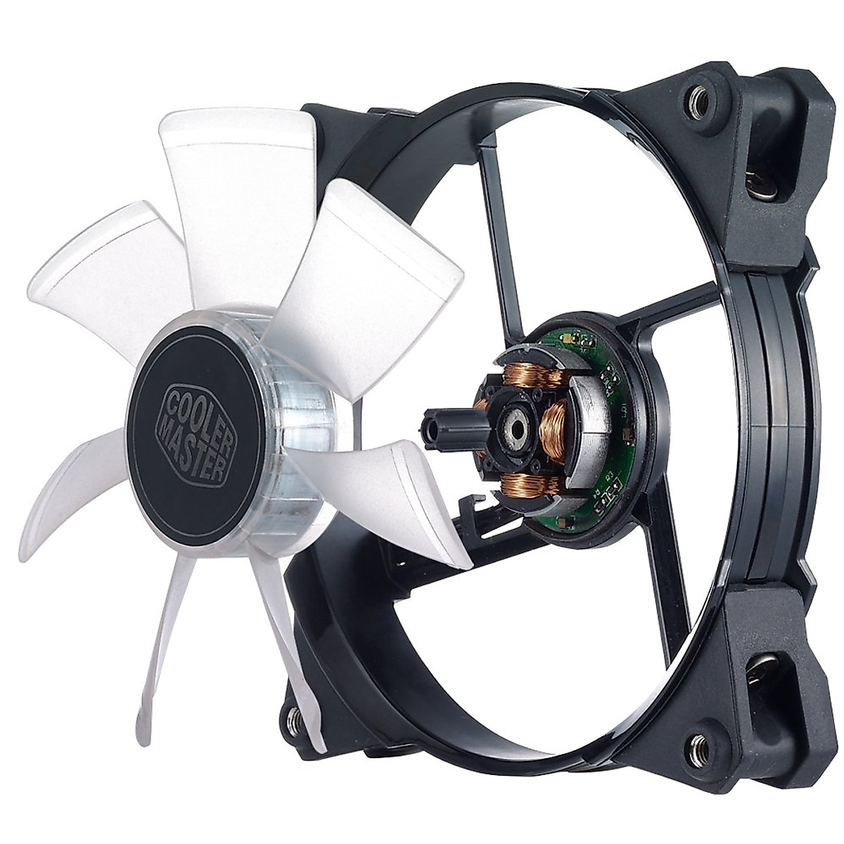 Cooler Master JetFlo 120 - POM Bearing 120mm Blue LED High Performance Silent Fan for Computer Cases, CPU Coolers, and Radiators