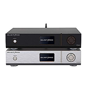 Gustard X26 Pro Full-Balanced MQA DAC Dual ES9038PRO K2 Clock Synthesizer LDAC USB/Coaxial/Optical/Bluetooth/IIS XMOS XU216 DSD512 768KHz Decoder HiFi Digital Class A DAC with Remote (Silver)