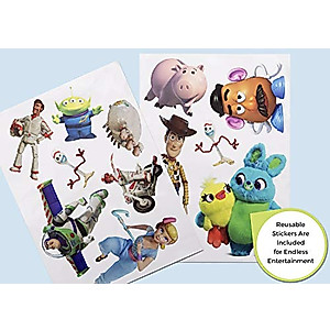 Disney/Pixar Toy Story 4 6 Bin Design and Store Toy Organizer by Delta Children