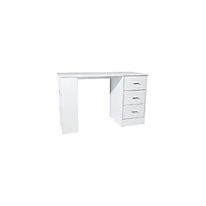 OneSpace Monroe 3 Shelve Computer Desk, White