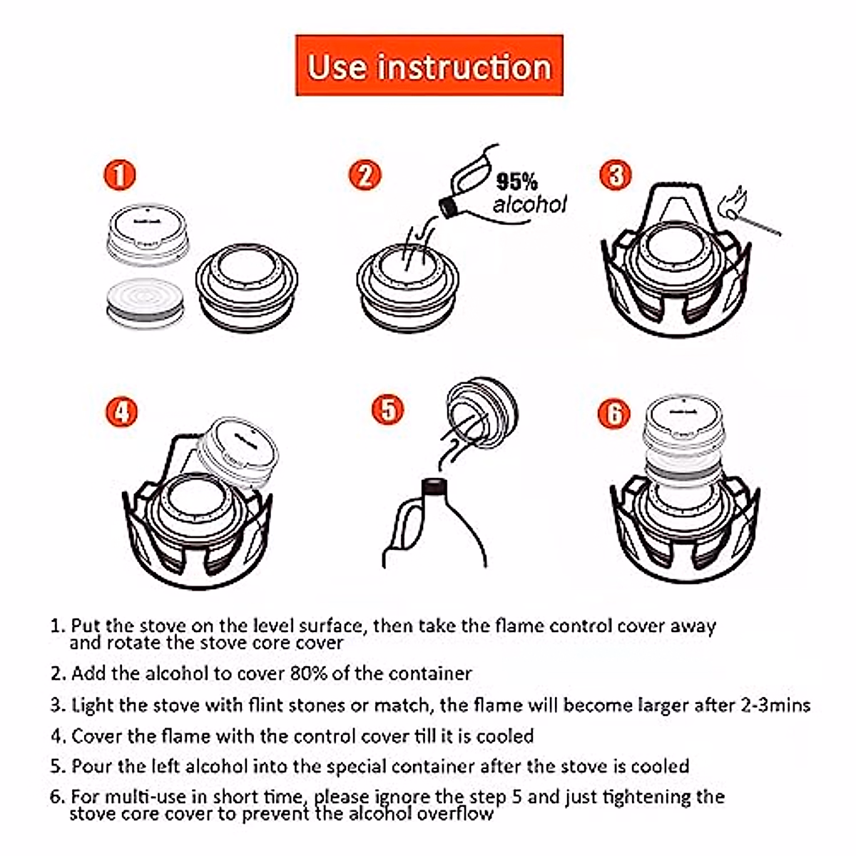 UVIKTE Mini Alcohol Stove Brass Spirit Burner with Aluminium Stand, Ultralight Portable Backpacking Stove for Camping Hiking Picnic Survival GREY