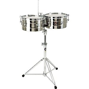 Latin Percussion LP255-S Timbal Stainless Steel