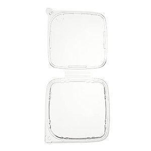 Restaurantware Tamper Tek 64 Ounce Take Out Containers 100 Tamper-Evident Deli Containers - Hinged Lid Freezable Clear Plastic Meal Prep Containers Disposable For Carry Out Or Lunches