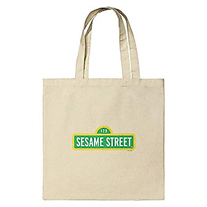 Sesame Street Logo Grocery Travel Reusable Tote Bag