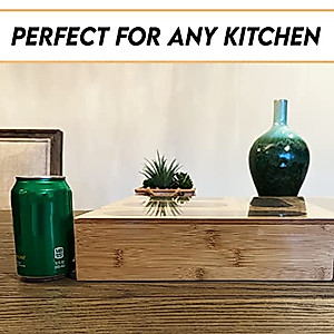 Waratah Home Bamboo Storage Bag Organizer - 5 Pc Magic Bag Organizer for Kitchen and Drawer, Compatible with Gallon, Quart, Sandwich, Snack and Variety Size Bag (Pack of 5)