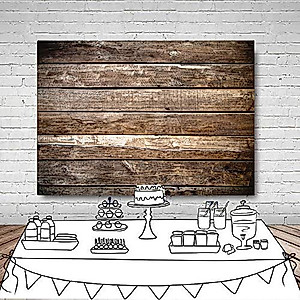 LYWYGG 7x5ft Photography Backdrop Brown Wood Backdrops Photography Wood Floor Wall Background Photographyers CP-172