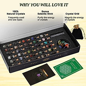 Crystals and Healing Stone Witchy Gifts for Witchcraft Supplies 30 Pcs Bottles Gemstones and Crystals Set Wiccan Supplies and Tools for Witchcraft 7 Pcs Chakra Stones Spiritual Gift for Women Beginner