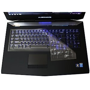 BingoBuy US Layout Clear Non-Toxic Ultra Thin Keyboard Protector Cover Skin for Dell Alienware 18 (2013 Version), Alienware 17 R2 R3 R4 (2015 & 2016 Version) Area-51m 17.3'' (2019 Version)