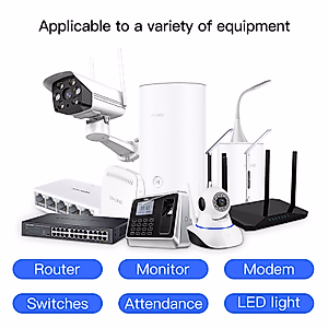 Mini UPS Battery Backup with 4 DC Output Interface, DC 12V/2A 9000mAh Home Router UPS, Rechargeable Battery Backup for LED Light Strip, CCTV Camera, Router, UPS Battery Backup & Surge Protaector