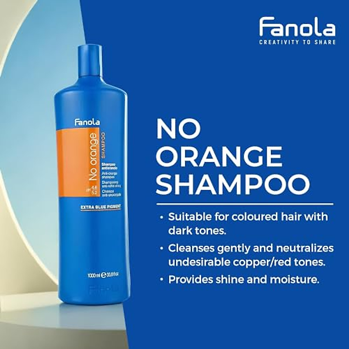 Fanola No Orange Shampoo Package (350 ml) Pack of 2
