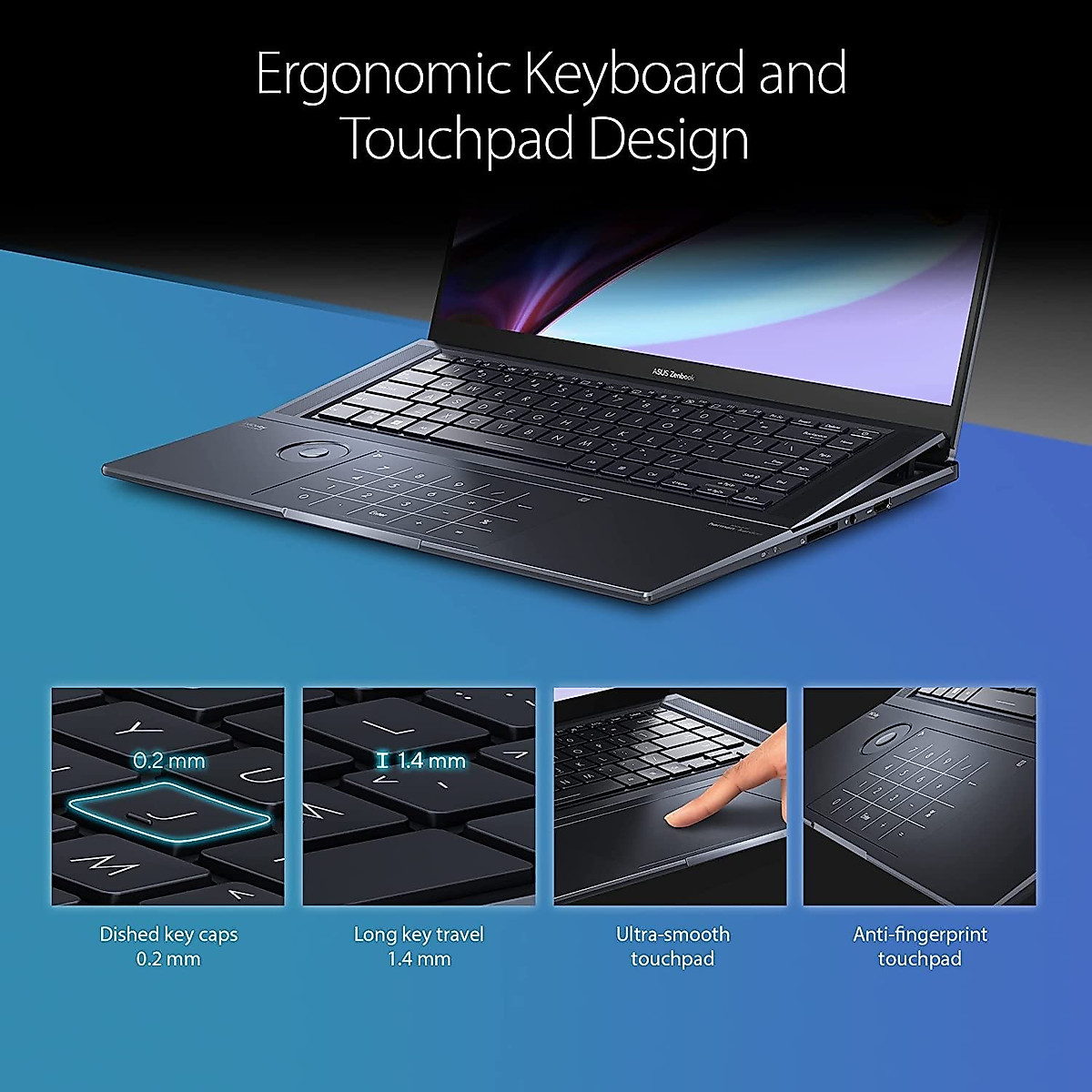 ASUS ZenBook Pro 16X OLED 16 inch 4K OLED 16:10 Touch Display, ASUS Dial, Intel Core i9-12900H, 32GB, 2TB, GeForce RTX 3060 GPU, Windows 11 Pro, Tech Black, UX7602ZM-XB96T