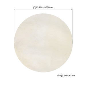 BQLZR 35cm Diameter Goat Skin Round Drums Head for Bongo Drum Parts Beige Pack of 2