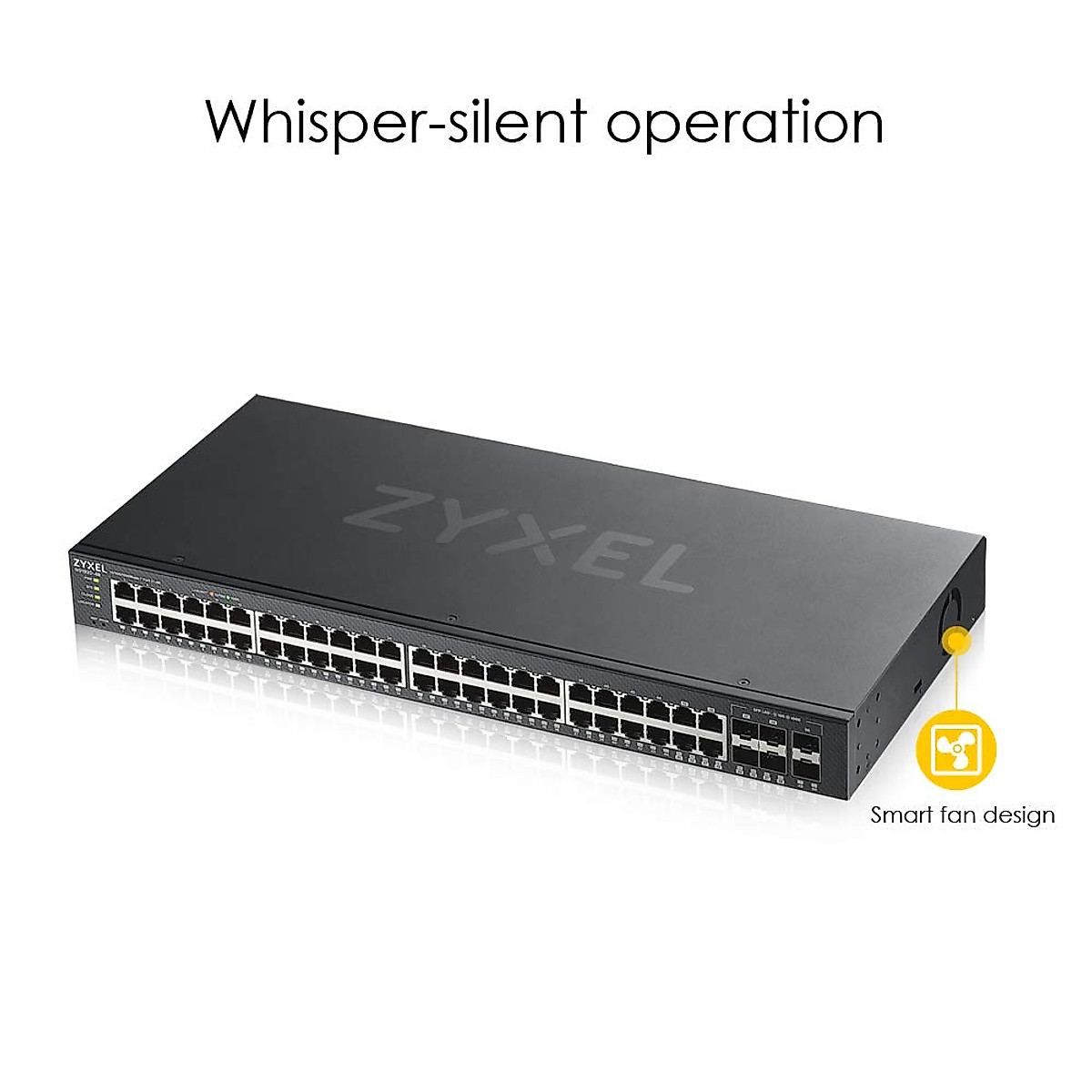 ZYXEL 48-Port Gigabit Ethernet Smart Switch (GS1920-48V2) - Managed, 4x SFP, Rackmount, Limited Lifetime Protection