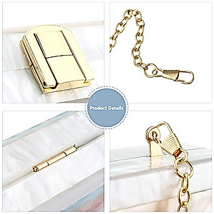 Rkrouco Women Acrylic Evening Clutch Purses Multicolor Purse Handbag for Wedding Cocktail Party Prom