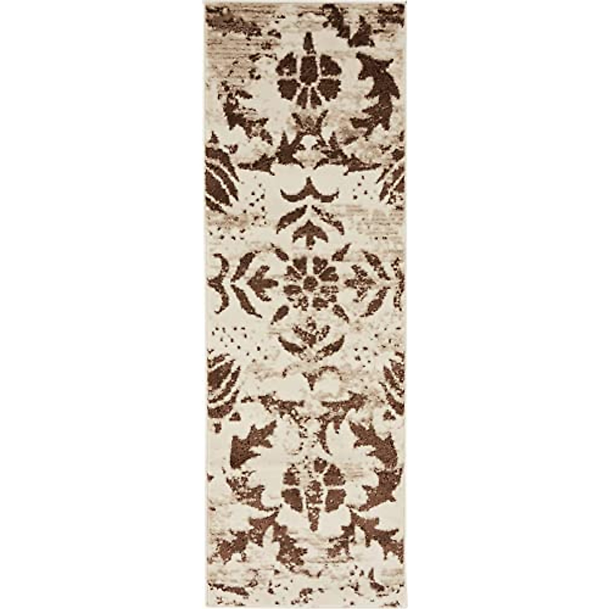 Rugs.com Nepal Collection Rug – 6 Ft Runner Chocolate Brown Medium Rug Perfect for Hallways, Entryways