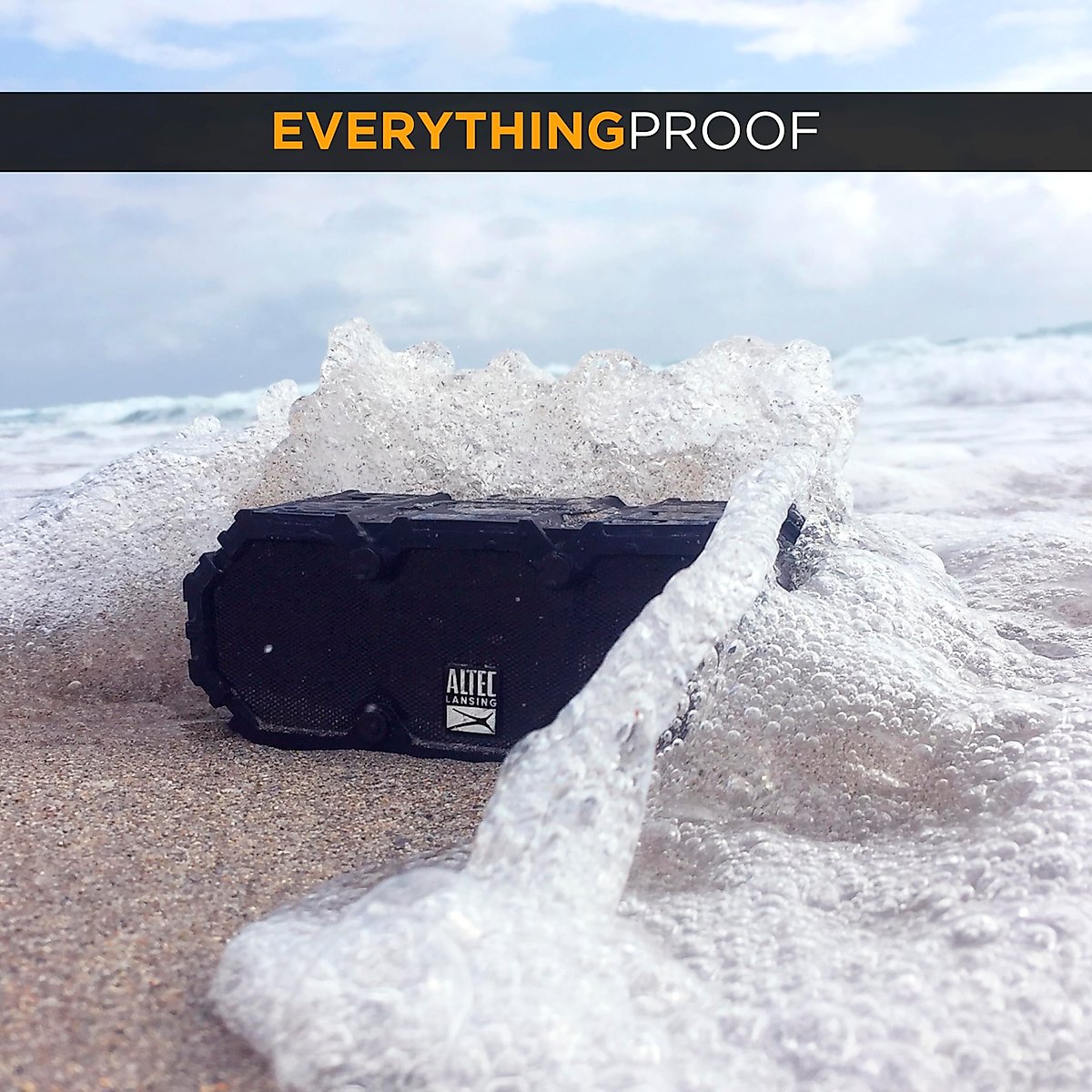 Altec Lansing Mini LifeJacket 2 - IP67 Waterproof Floating Bluetooth Speaker For Pool And Travel, Shockproof and Snowproof Portable Speaker for Outdoor, 30ft Range and 10 Hour Playtime