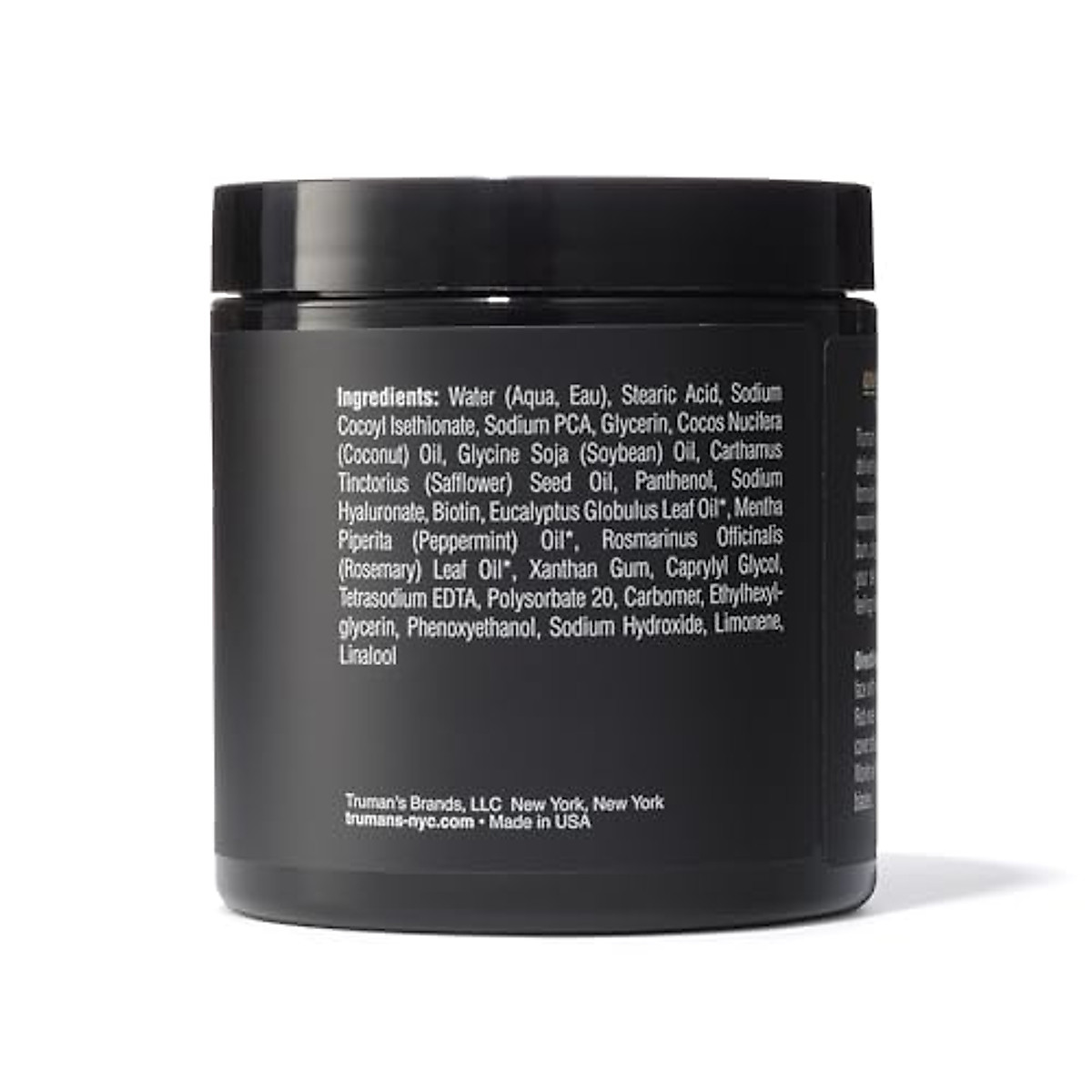 Truman's Gentlemen's Groomers - Men's Shave Cream - Ultimate Smooth Close Shave - Eliminates Razor Burn, Clogged Pores, Breakouts - Coconut and Eucalyptus Oils 6oz