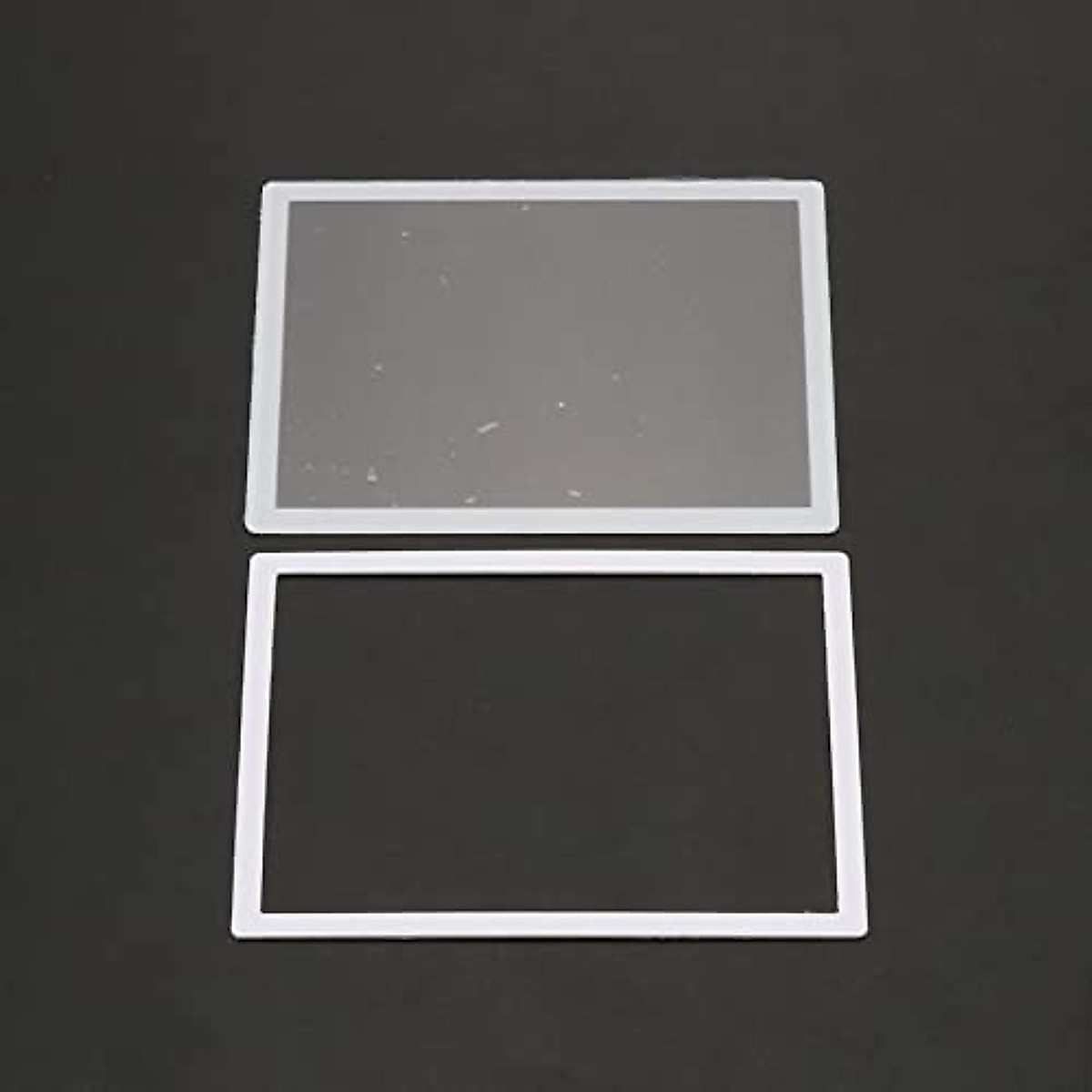 Replacement Upper LCD Screen Lens Plastic Cover + Lower Frame for DS Lite NDSL Console White