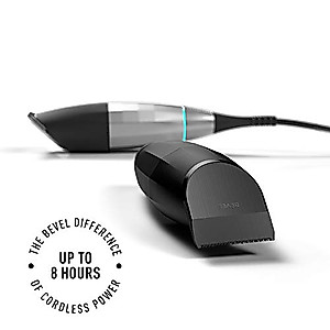 Bevel Square Trimmer Blade Attachment - Compatible with Bevel Trimmer Only, Beard Trimmer for Men, Mustache Trimmer, Cordless Face, Neck and Body Hair Trimmer Attachment Head - Black, 1 Count