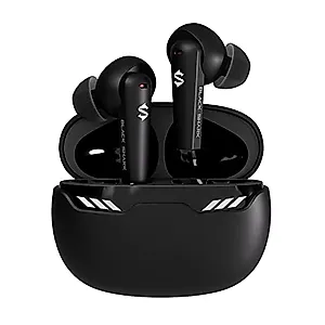 Black Shark Bluetooth Earbuds Wireless Earbuds with Emoji LED Light, Gaming Earbuds with 45ms Ultra Low Latency, Bluetooth 5.1, Music and Gaming Dual Modes, 24H Playtime, IPX5 Waterproof- Black