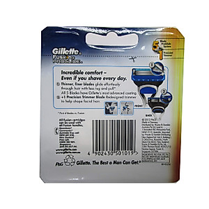 Gillette 50101-1 Fusion Proglide Mens Refill Cartridge Blades - 8 Count