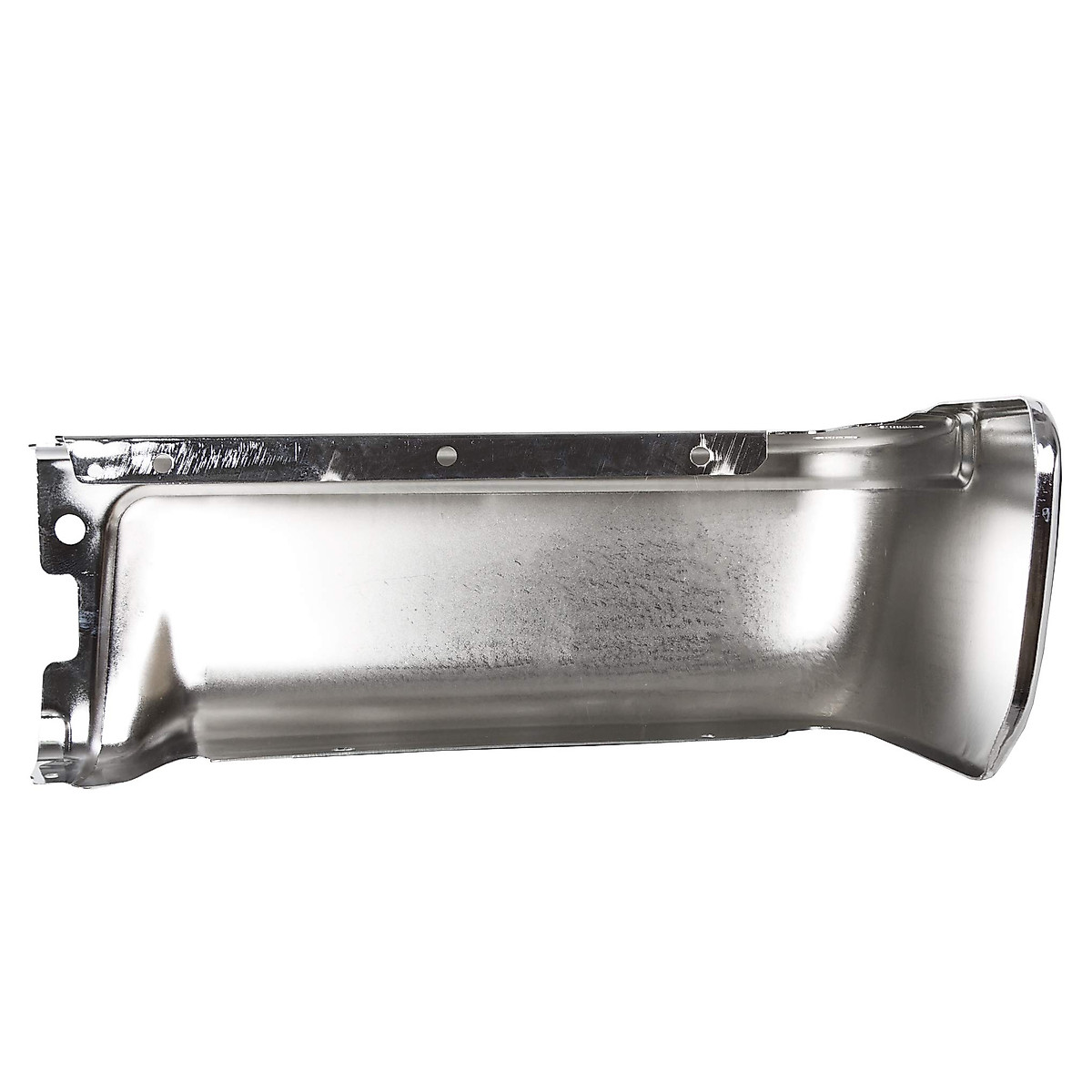 ECOTRIC Rear Step Bumper End Cap Cover Compatible with 2009-2014 Ford F150 Styleside Face Bar Driver Passenger Side W/O Sensor Hole Chrome 2 Packages