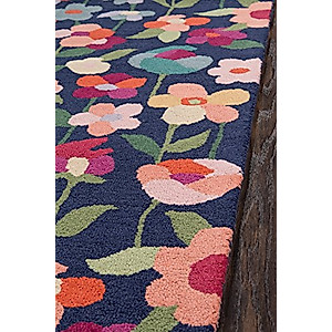 Momeni Newport Collection Area Rug, 2'0" x 3'0", Navy