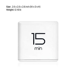 mooas Cube Timer, Time Management, Kitchen Timer, Kids Timer, Workout Timer, Timer for Studying, Cooking (White)