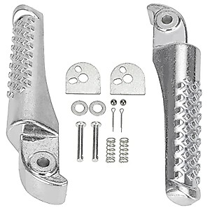 GREHUA Foot Pegs Footrest Bracket Set Assembly for 6.5Hp 212cc 196cc Coleman CT200U Trail 200 CT200U-EX BT200X CT200U-EXR CT100U Trail 100 Left Right Silver 2 pack Powersports Motor Mini Bike Parts