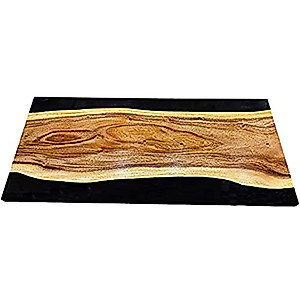 Epoxy Table, Epoxy Resin River Table, Live Edge Wooden Table, Natural Wood,Dining table, Natural Epoxy Table, Resin Table 54X27 inch