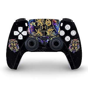 Head Case Designs Officially Licensed Harry Potter Hogwarts Crest Graphics Vinyl Faceplate Sticker Gaming Skin Decal Compatible with Sony Playstation 5 PS5 Disc Edition Console & DualSense Controller