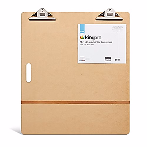 KINGART 23" x 26" Artist Sketch Tote Board - Great for Classroom, Studio or Field Use
