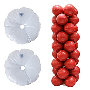 Ragyzity Water Fillable Base for The Balloon Column, 2 Pieces Balloon Arch Stands Base Heavy Weight Water Bag, Fillable Base for Balloons for Wedding Graduation Party Ceremony (2pcs)