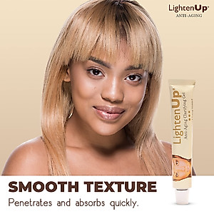 LightenUp Anti-Aging Skin Brightening Gel - 1 Fl oz / 30ml | Anti-Aging Cream, with Alpha Arbutin, Argan Oil, Vitamin C