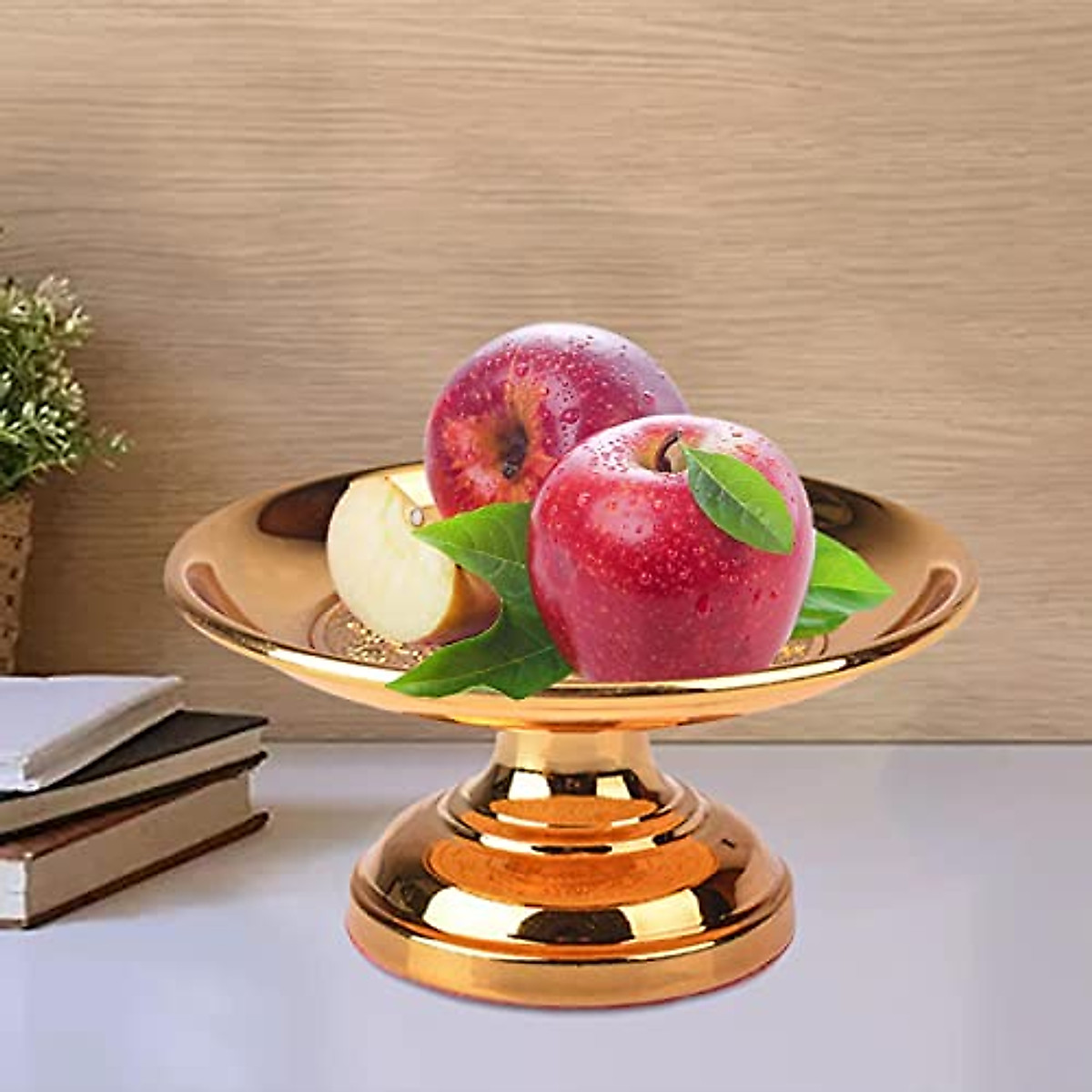 Gralara Buddhist Plate Tribute Serving Trays Dessert dish Rituals Altar Supplies, 10 inch