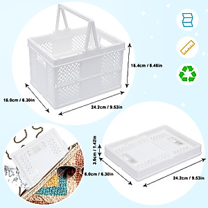 CHGShine Baby Shower Caddy - Portable Collapsible Basket, Organizer for Baby Shower, Dorm, Bathroom, picnic basket with Handles