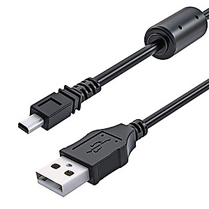 Replacement UC-E6 Cable, 6-Feet UC-E6 E16 E17 E23 Camera Charging Cable Copmuter USB Data Charger Cord Compatible for Nikon DSLR D3200 D3300 D750 D5000 D5300 Coolpix B500 P100 P500 S3300 S6300 S3700