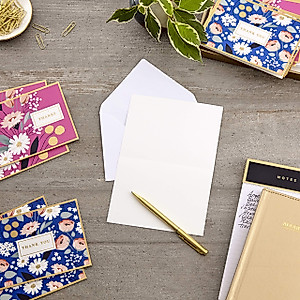 Hallmark Thank You Cards Assortment, Pink and Blue Floral (50 Thank You Notes with Envelopes for Wedding, Bridal Shower, Baby Shower, Business, Graduation)